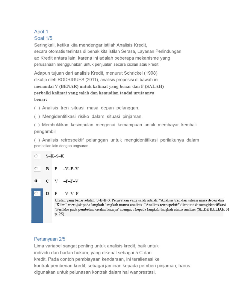Analisis Kredit: Pentingnya Data dan Variabel | PDF