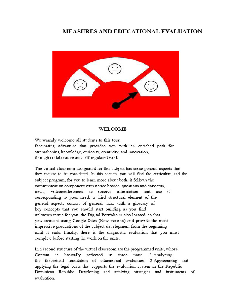 Program - Educational Measurement and Evaluation | PDF | Evaluation ...