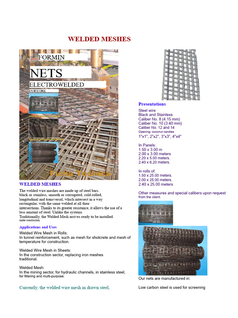 Welded Mesh | PDF | Welding | Construction