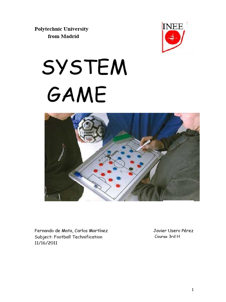 Football Game Systems Analysis Guide | PDF | Forward (Association ...