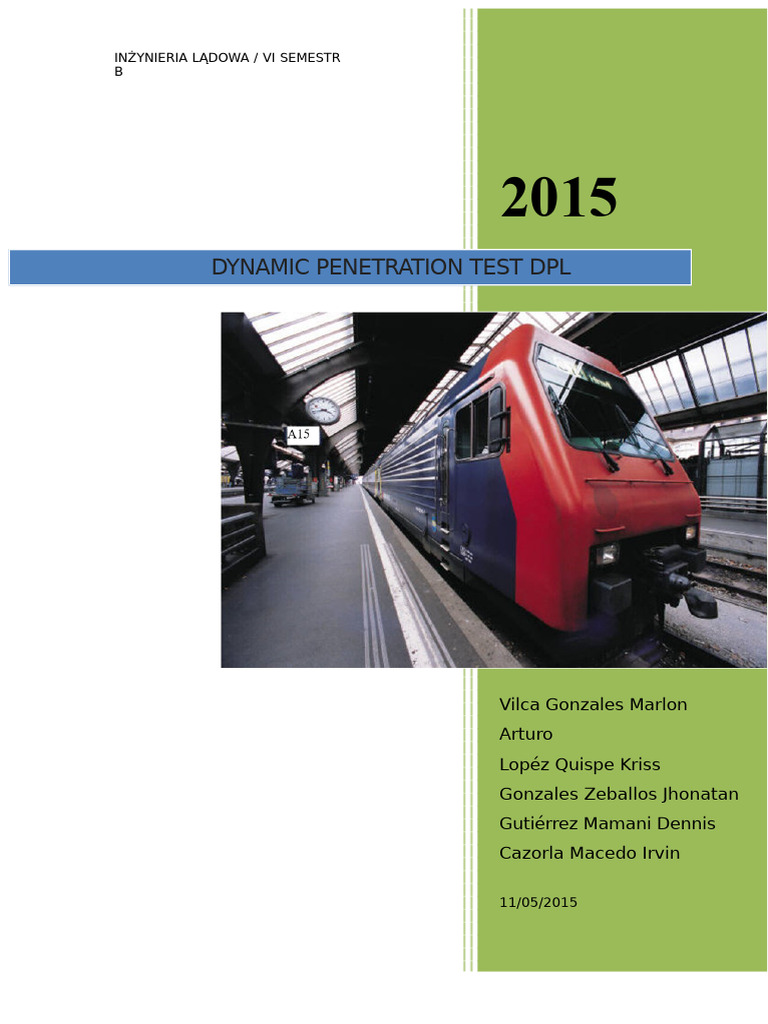Test Penetracji DPL | PDF