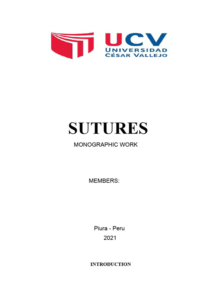 Comprehensive Guide to Surgical Sutures | PDF | Surgical Suture