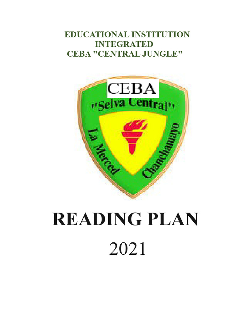 Ceba Reading Plan - Central Jungle 2021 | PDF | Learning | Cognition