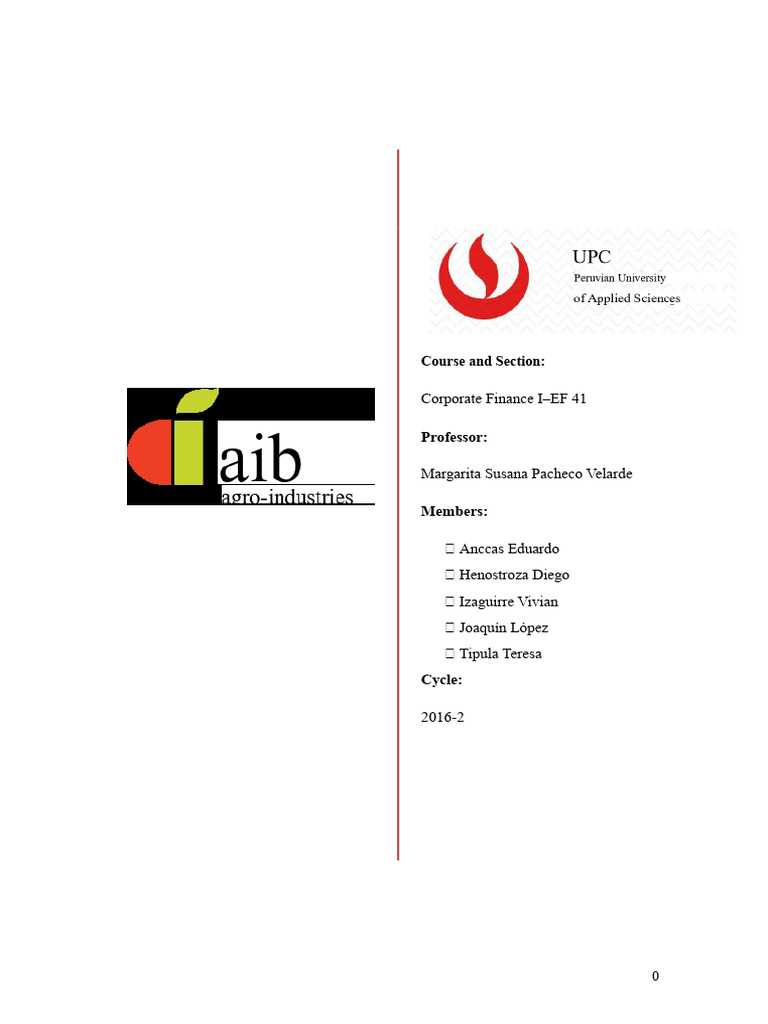 AIB Agroindustries 2 | PDF | Expense | Income
