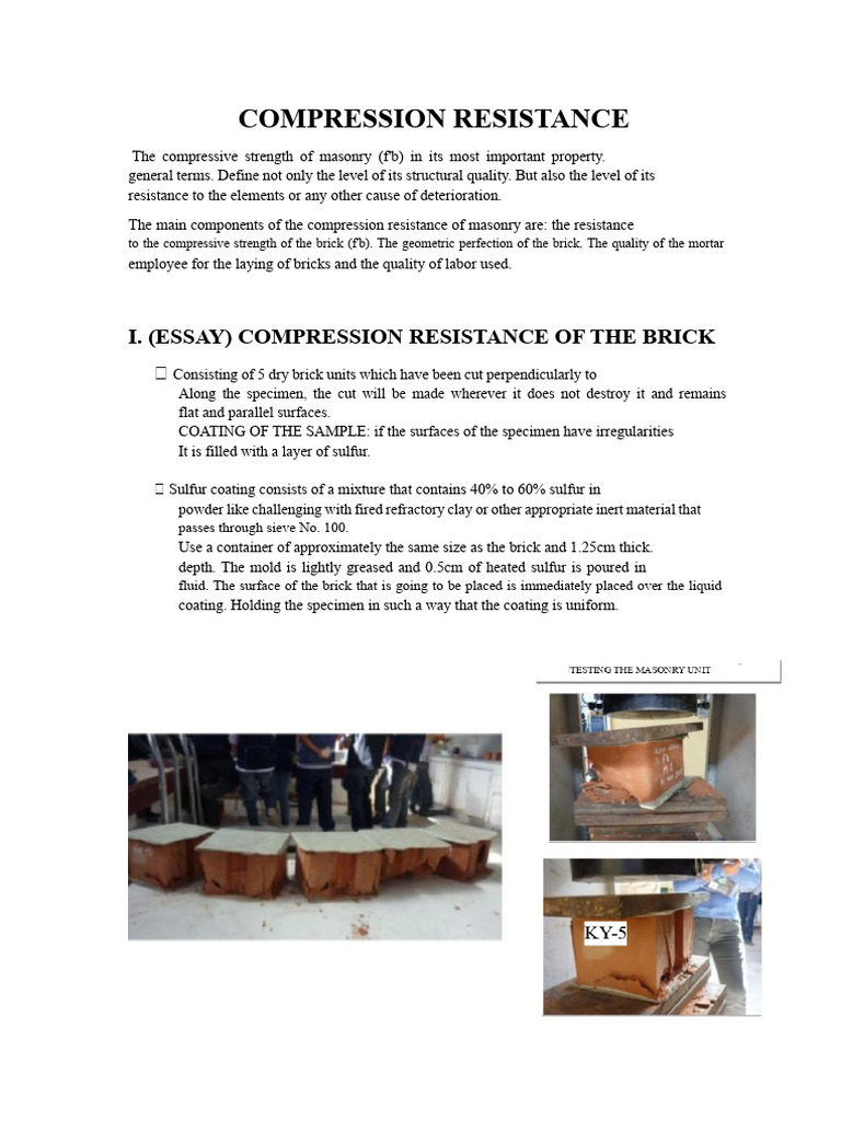 Compressive Strength | PDF | Masonry | Brick