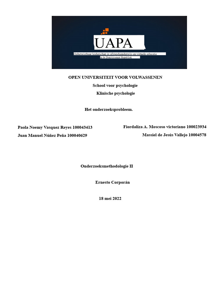 Theoretisch Kader. Methodologie. | PDF