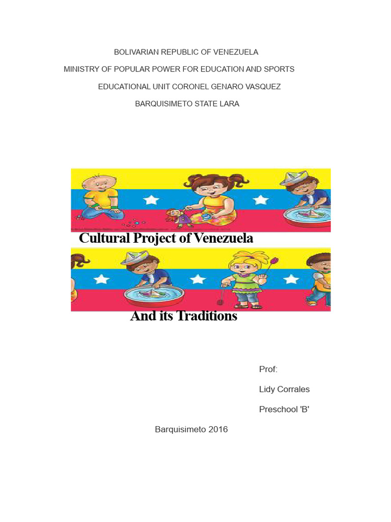 Cultural Project of Venezuela | PDF | Venezuela | Human Communication
