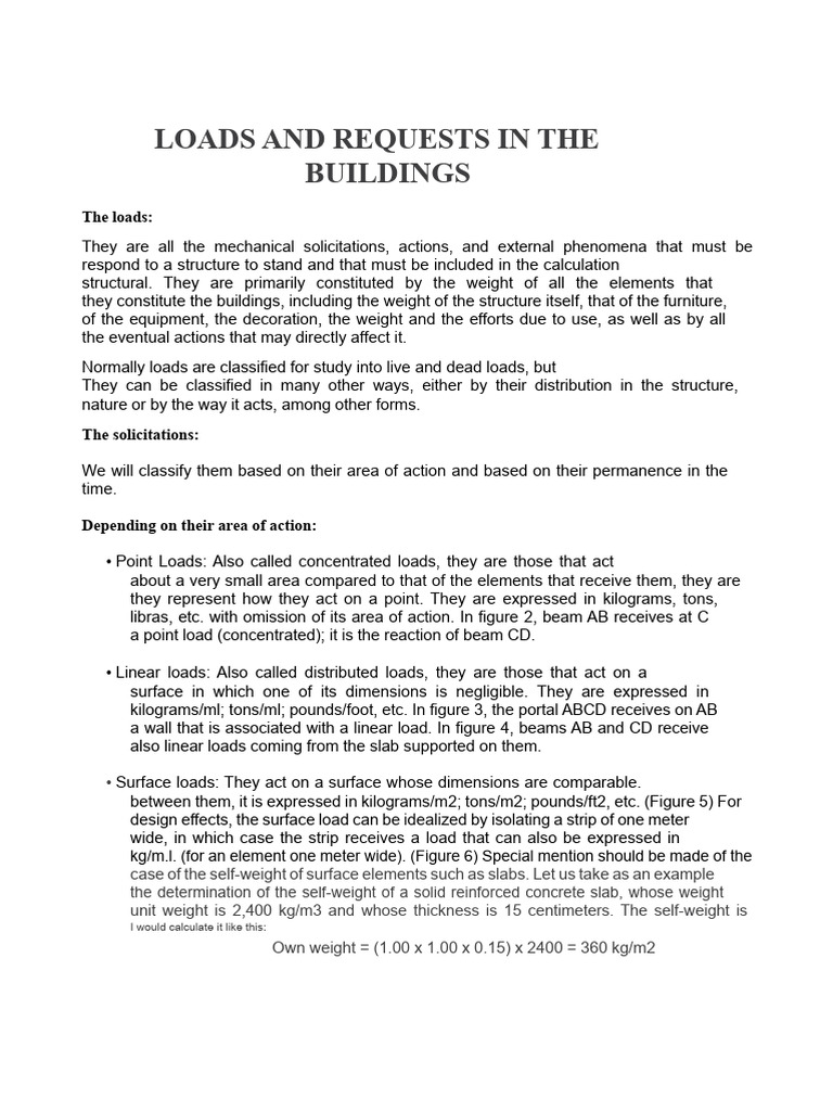 Loads and Requests | PDF | Structural Load | Structural Analysis