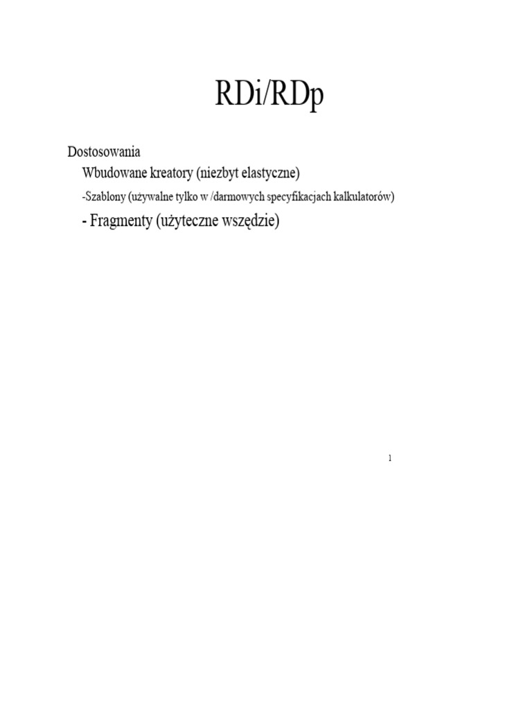 Fragmenty RDi (IBM Rational Developer Dla I) | PDF