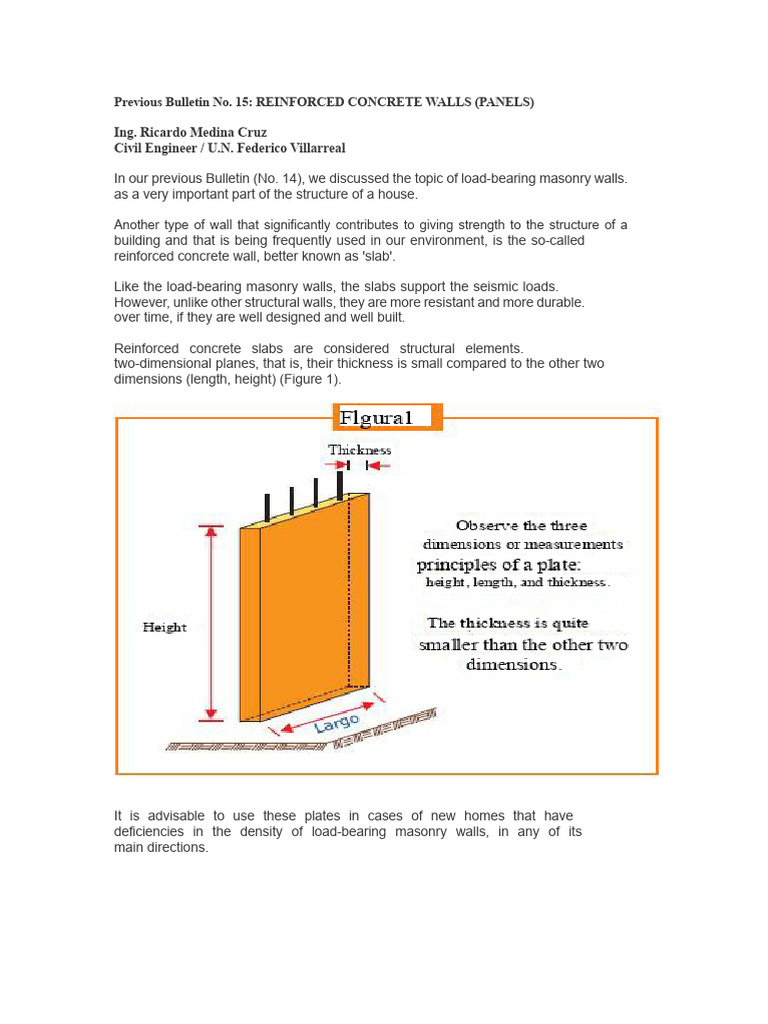 Reinforced Concrete Walls | PDF | Concrete | Reinforced Concrete