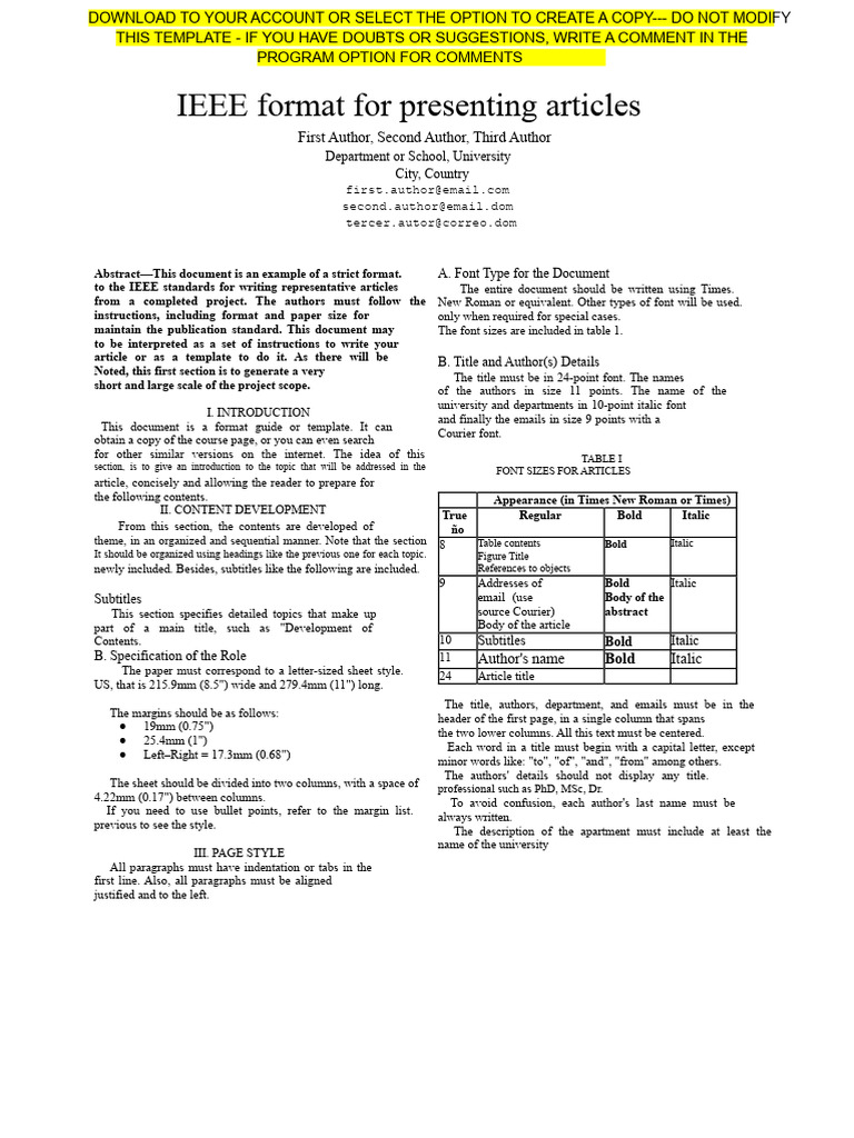 IEEE Format | PDF | Typefaces | Paragraph