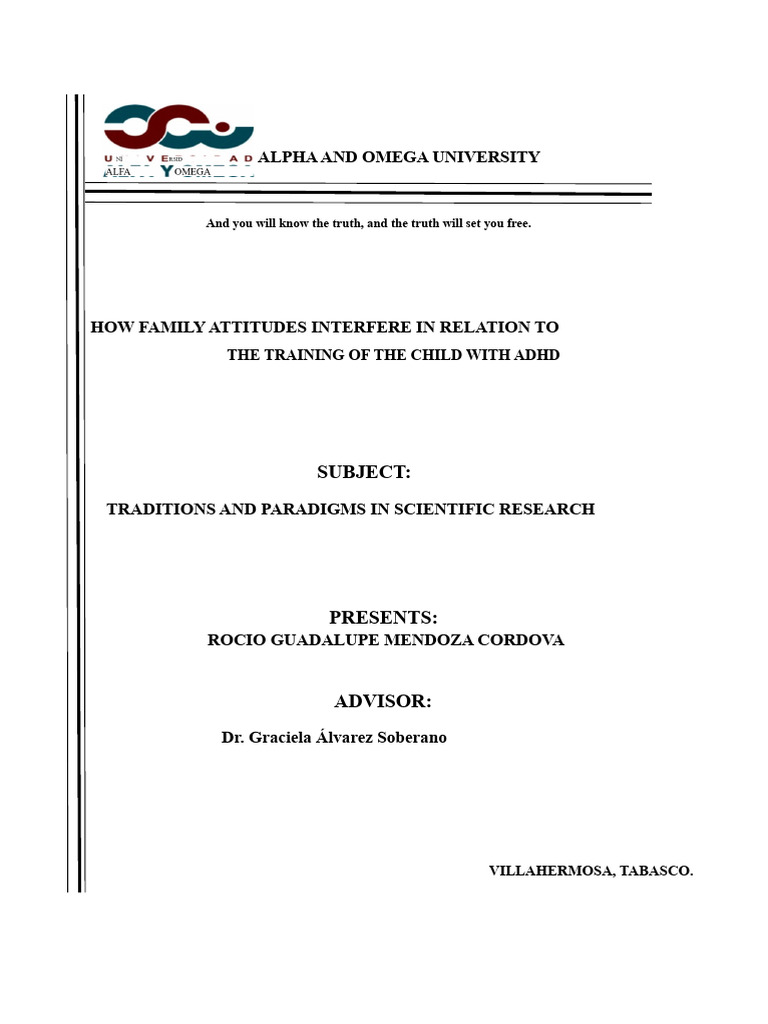 Research Project On ADHD | PDF | Attention Deficit Hyperactivity ...