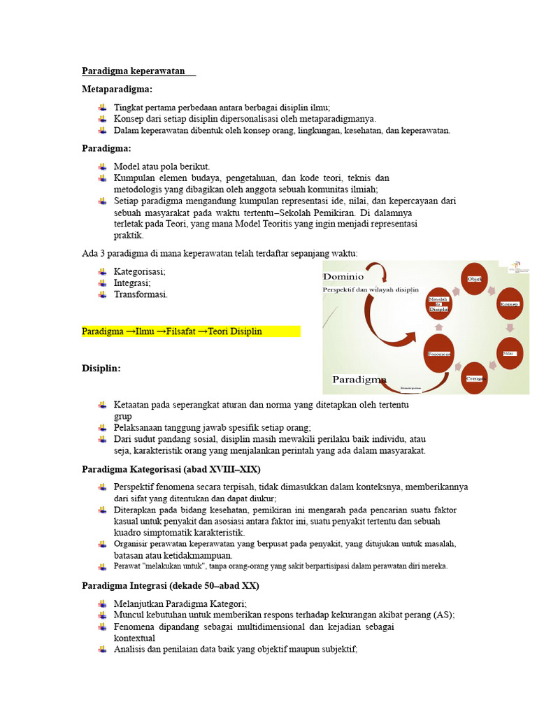 Paradigma Keperawatan | PDF