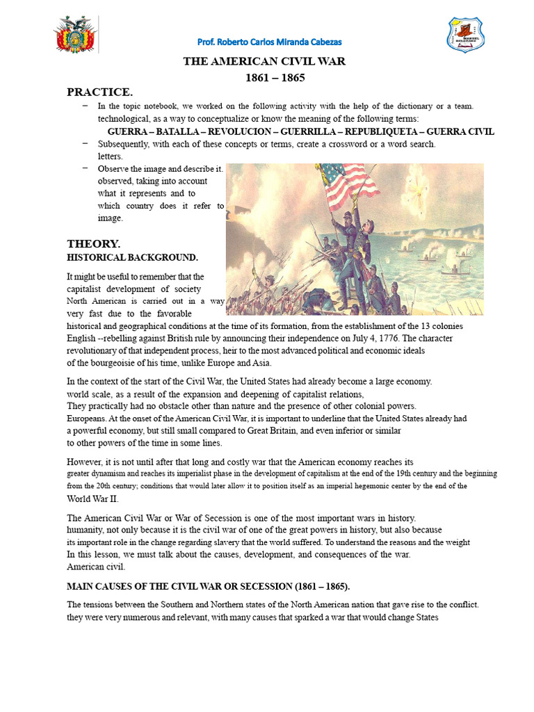 The American Civil War 1861 - 1865 | PDF | American Civil War | Abraham ...