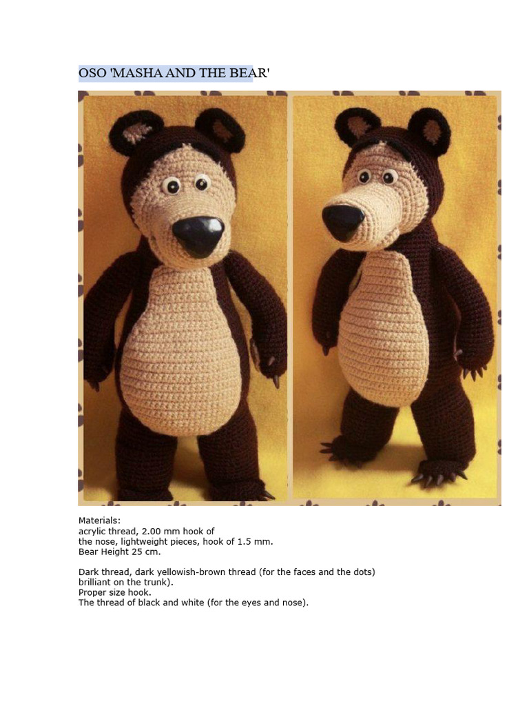 Masha and The Bear in Spanish PDF Version 1 PDF Version 1 | PDF ...