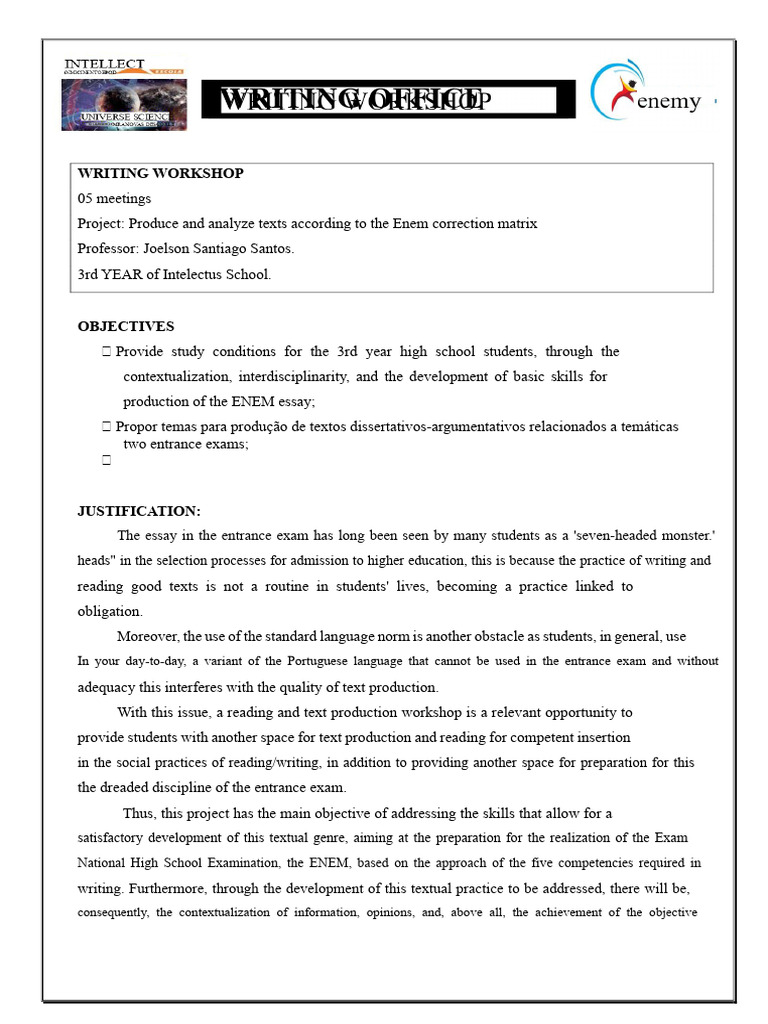 Writing Workshop Project | PDF | Knowledge | Essays