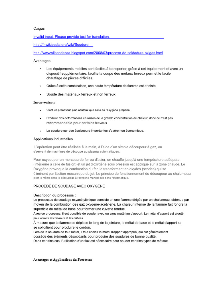 Oxigas | PDF | Soudage | Construction