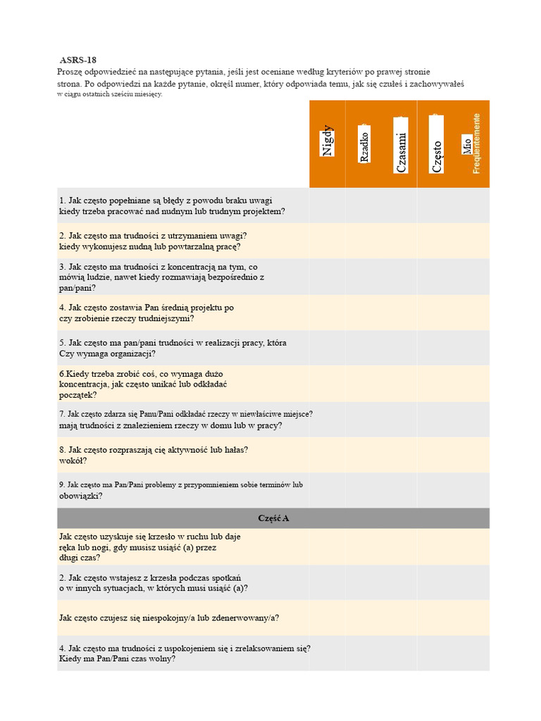 Asrs-18 Screening Tdah Ad | PDF
