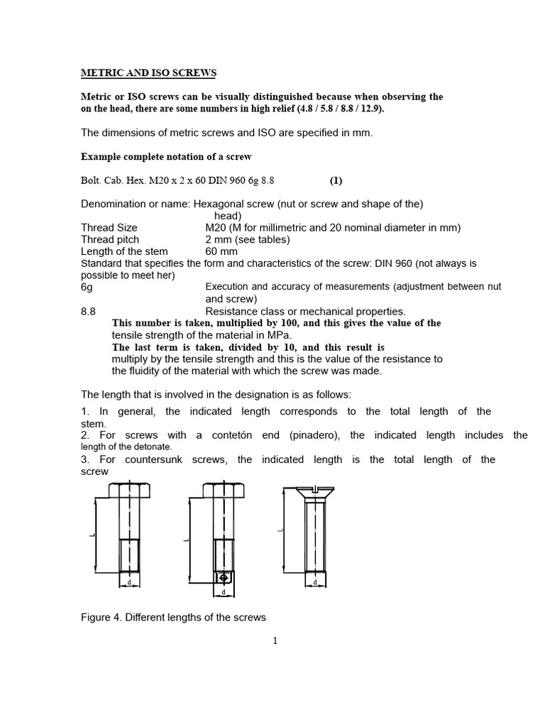 Basic Thread Notation | PDF | Screw | Machining