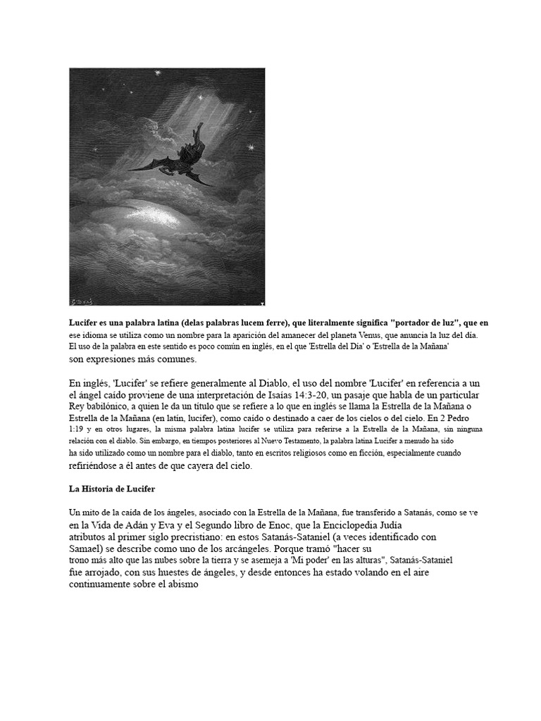 Lucifer | PDF | Satán | Lucifer