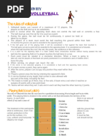 10 Basic Rules of Volleyball | PDF | Volleyball | Indoor Sports
