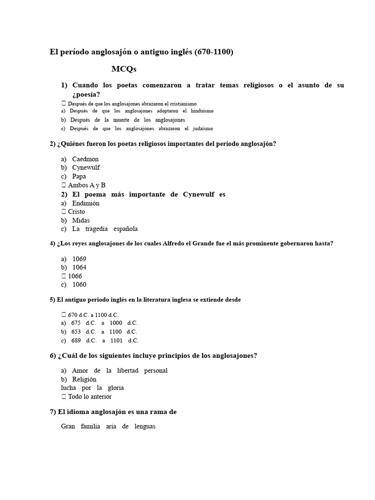 El Anglosajón | PDF