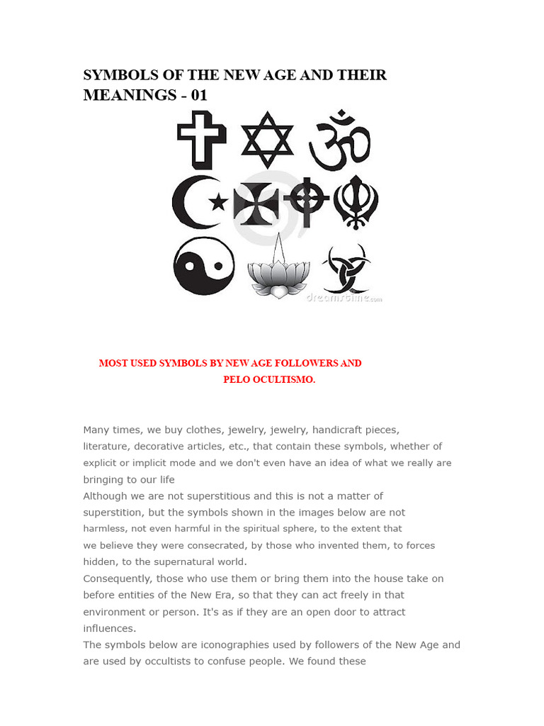 Symbols of The New Age and Their Meanings | PDF | Satanism | Satan