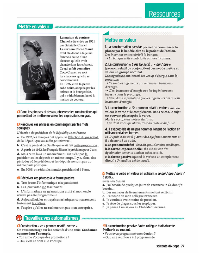 Transformación de Frases Activas y Pasivas | PDF | Verbo | Asunto ...