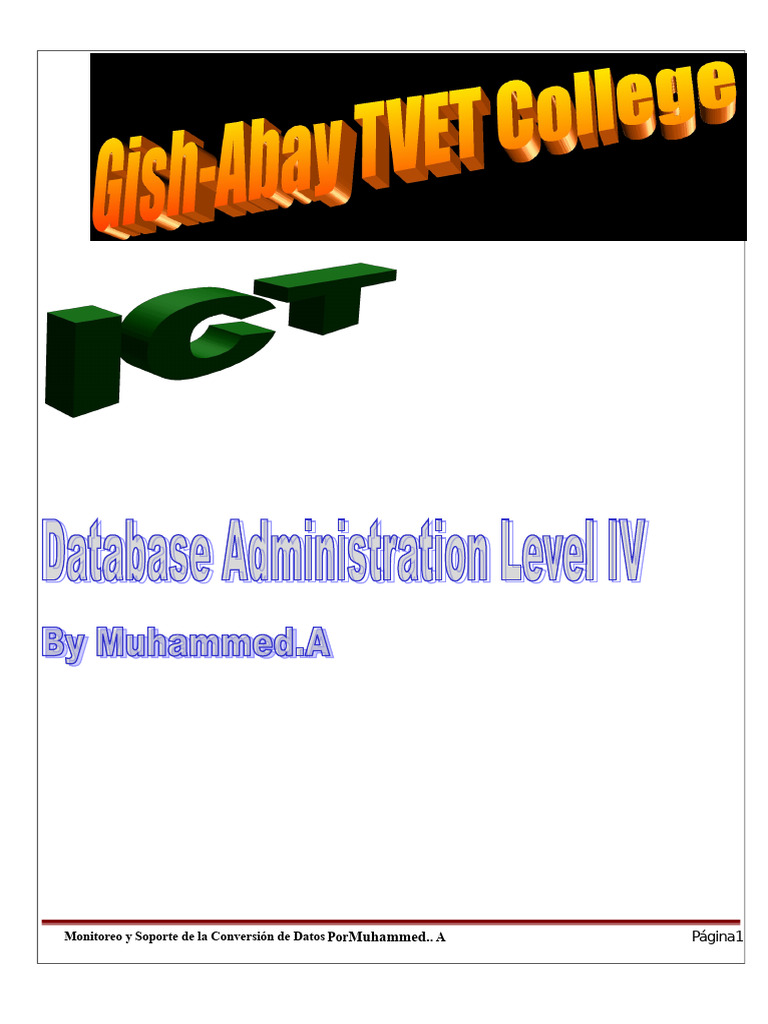 Ict Its4 04 0811 Monitorear y Apoyar La Conversión de Datos | PDF | Datos | Bases de datos