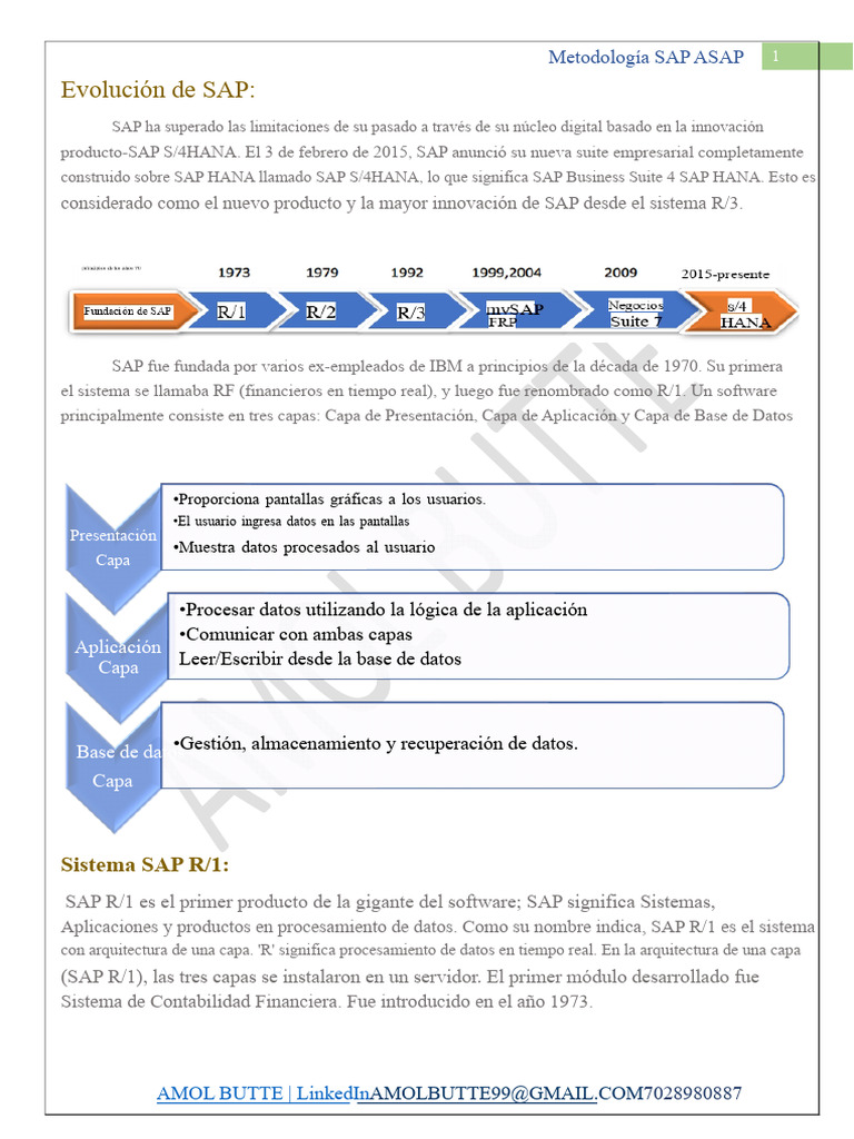 Metodología SAP ASAP: Fases y Beneficios | PDF | Bases de datos ...