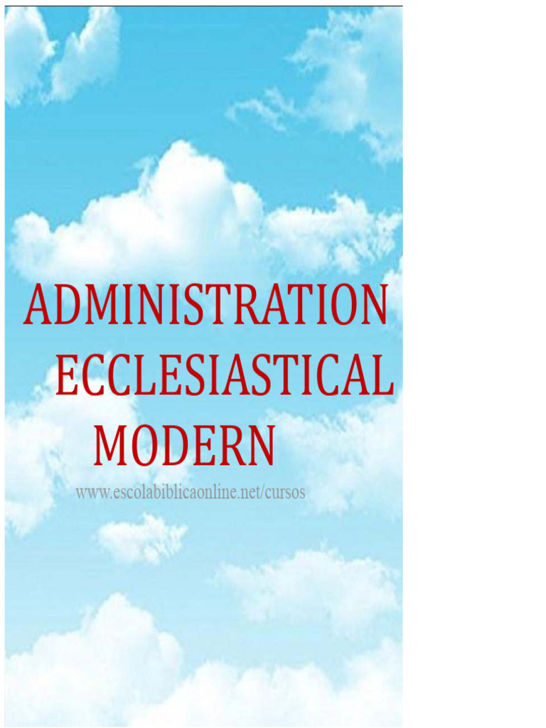 Modern Ecclesiastical Administration Course | PDF | Jesus | Logos ...