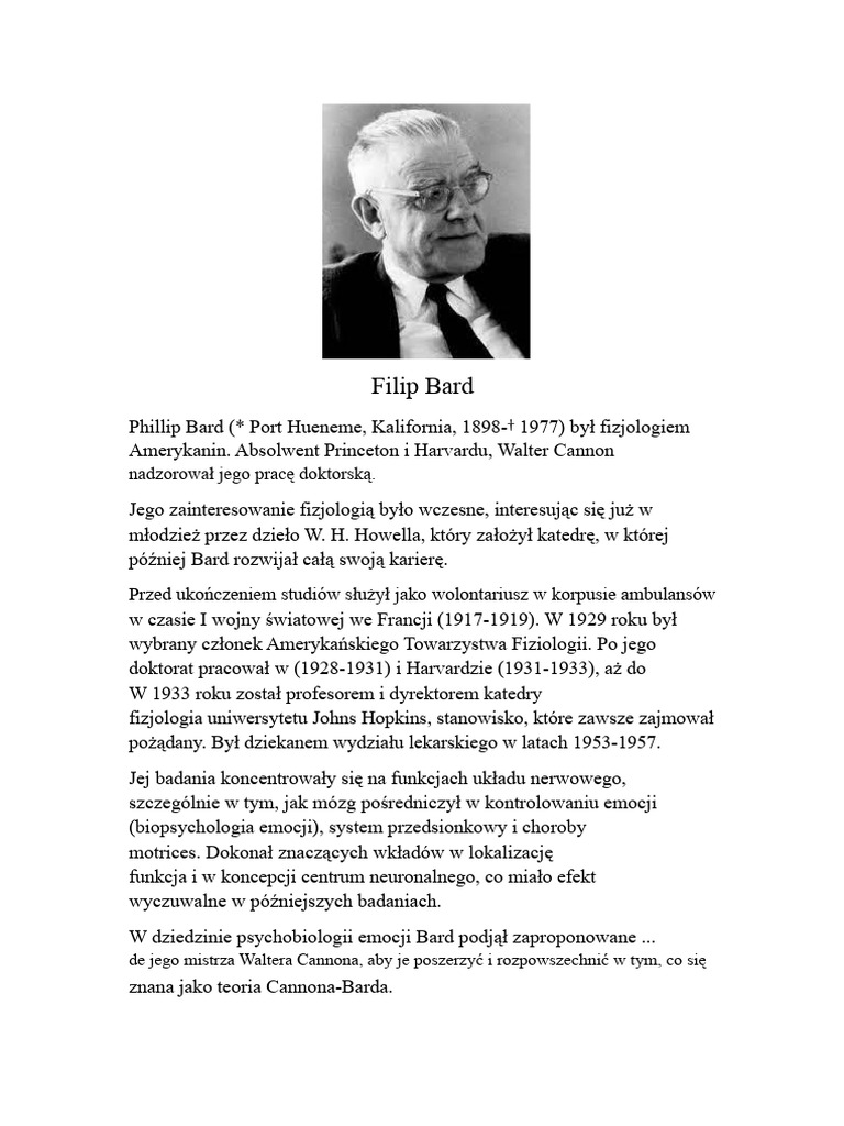 Philip Bard | PDF
