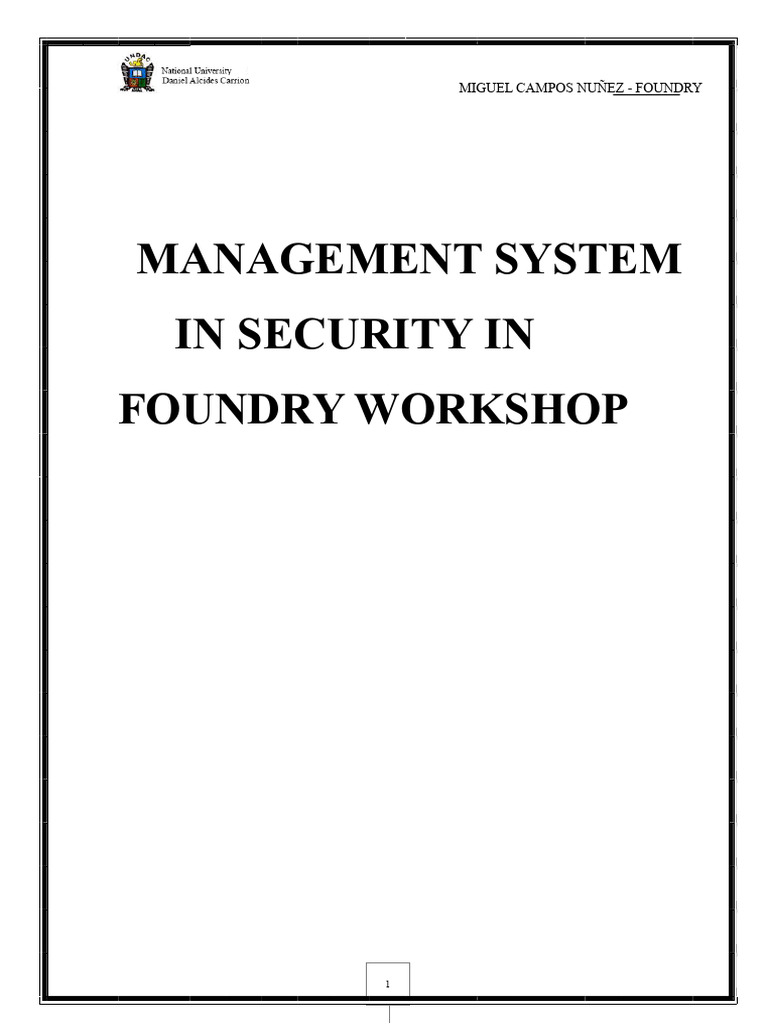 Safety in Foundry | PDF | Foundry | Personal Protective Equipment
