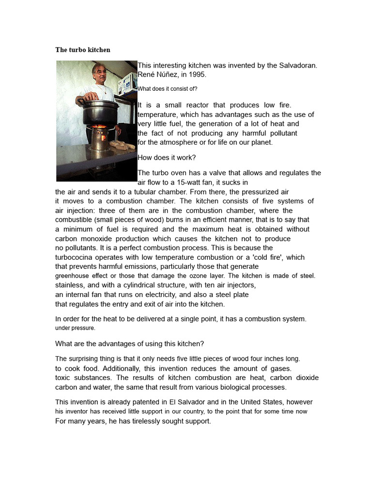 Innovative Inventions from El Salvador | PDF | Combustion | Exhaust Gas
