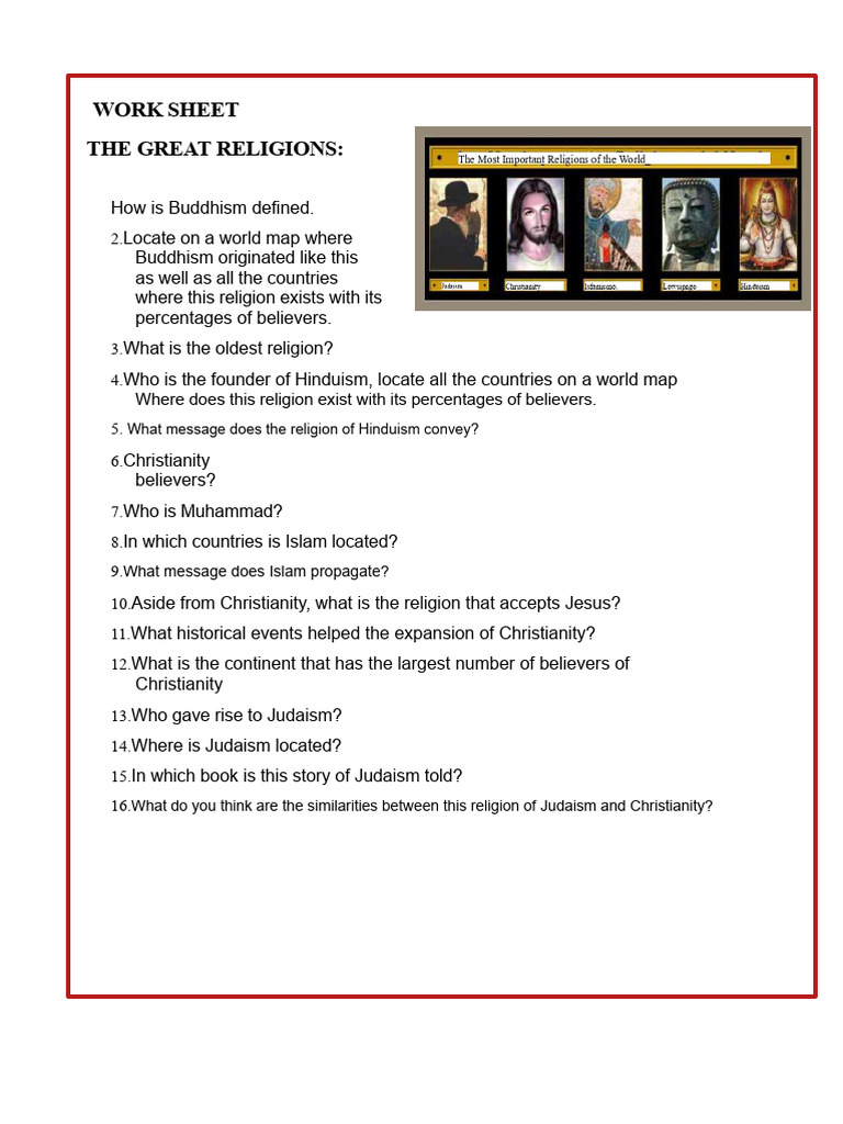 Overview of Major World Religions | PDF