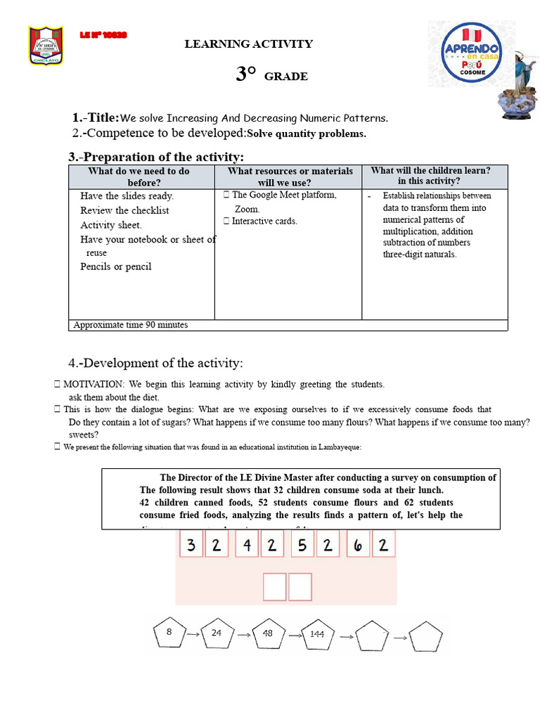 06 09 21 Numeric Patterns | PDF | Cognitive Science | Cognition