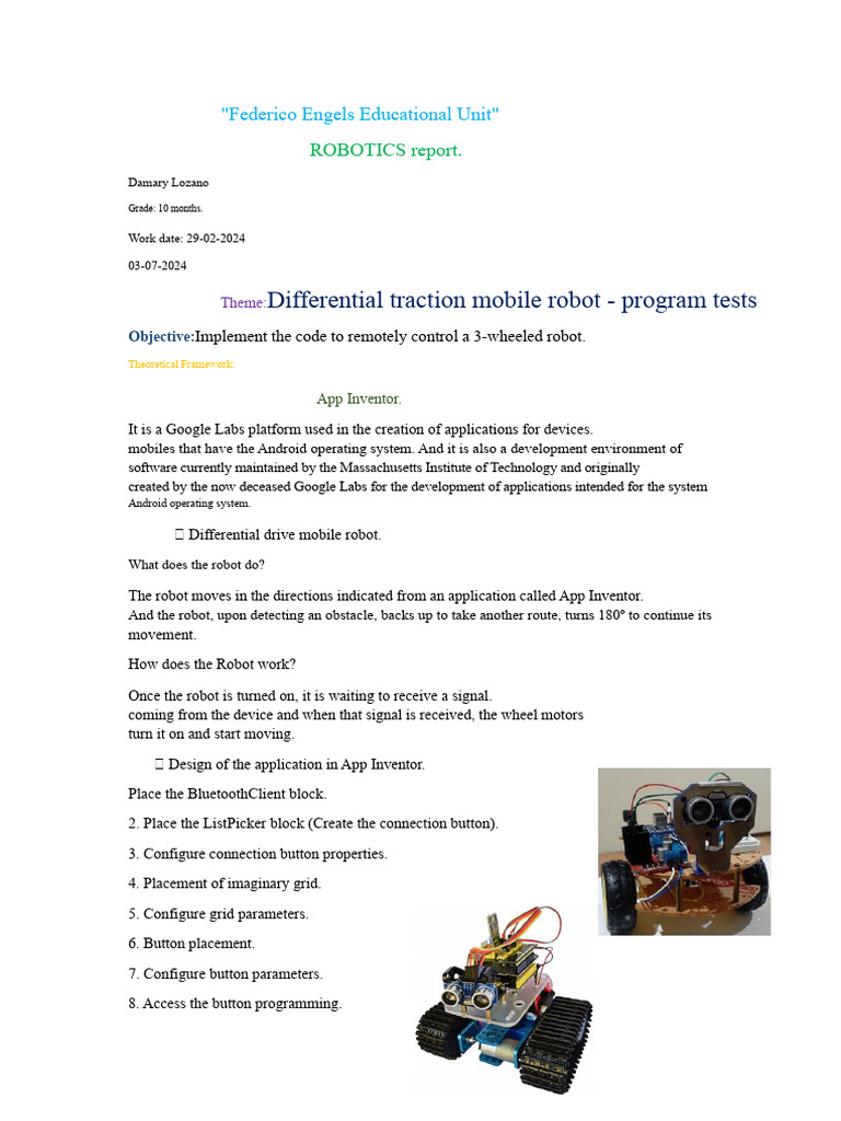 Robotics Report. | PDF | Robot | Robotics