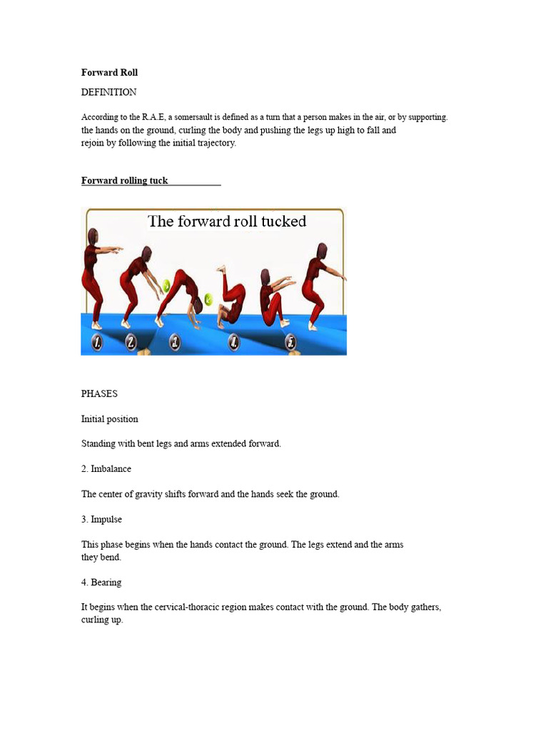 Forward Roll Technique and Errors | PDF | Anatomical Terms Of Motion