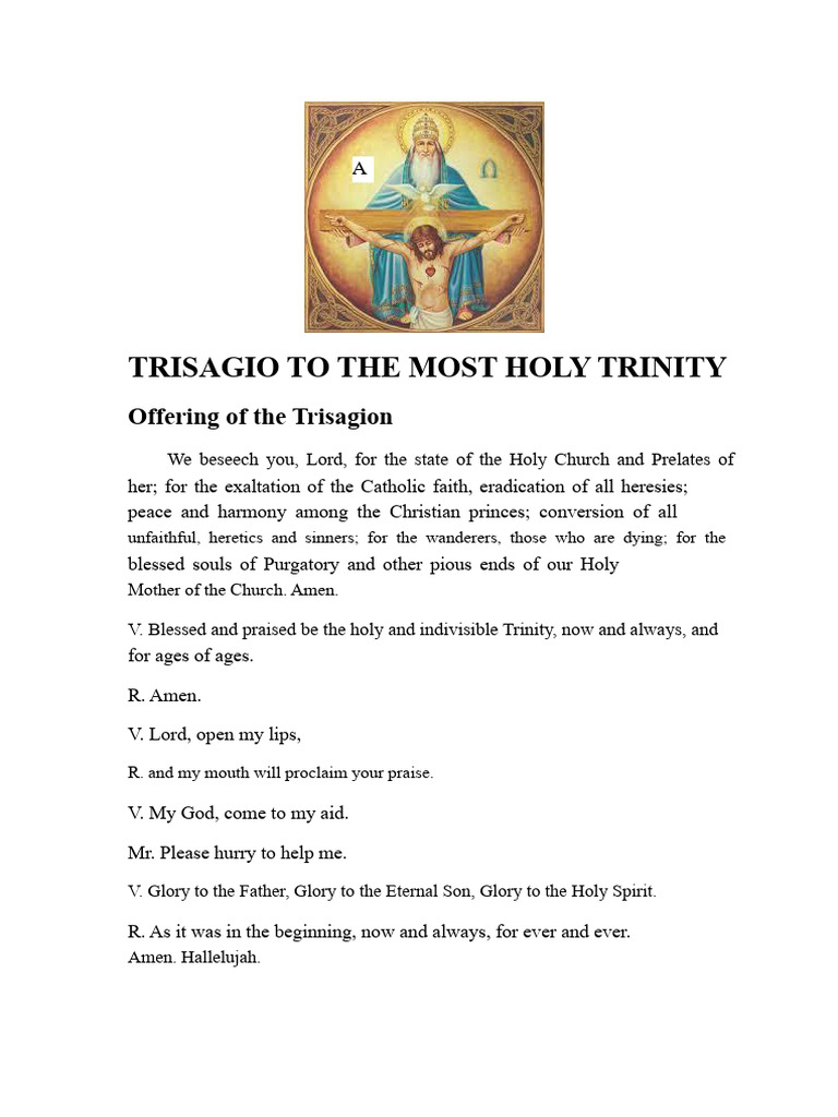 Trisagion Prayer to the Holy Trinity | PDF | Glory (Religion) | Trinity