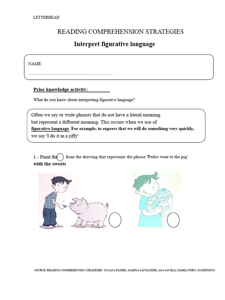 Figurative Language Interpretation Guide | PDF | Reading Comprehension