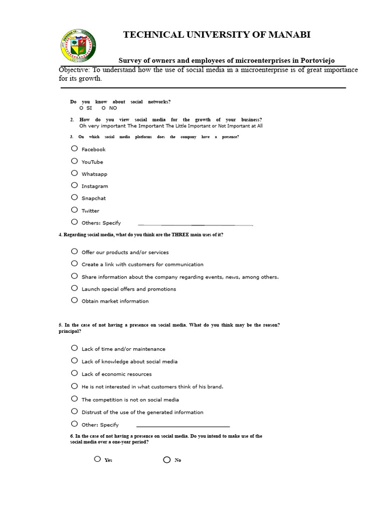Social Media Surveys | PDF