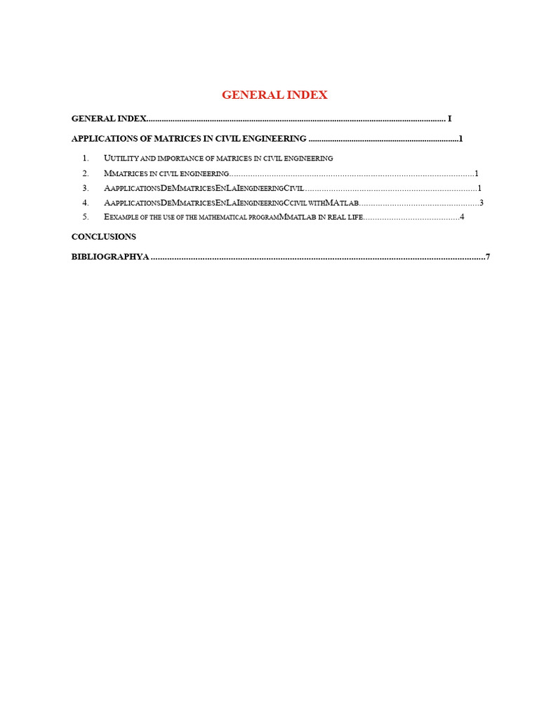 Matrix Applications in Civil Engineering | PDF | Matrix (Mathematics ...