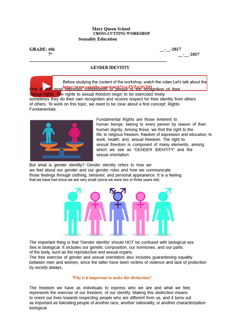 Workshop On Transversality (Gender Identity and Sexual Development ...