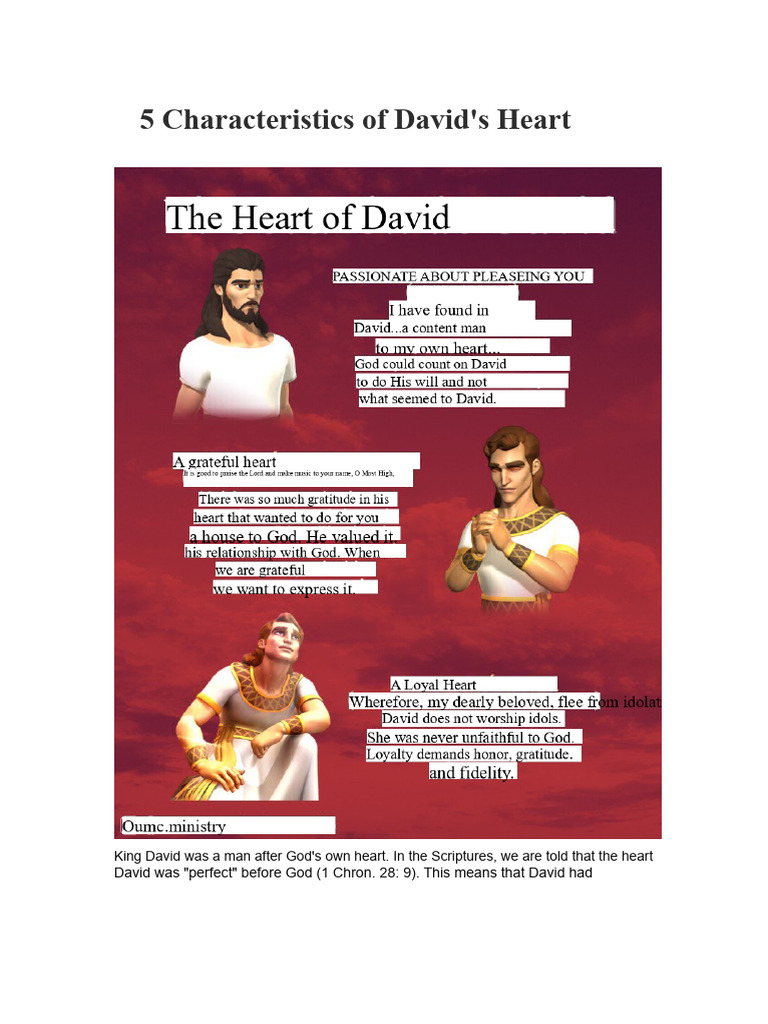 5 Characteristics of The Heart of David. | PDF | David | Saul
