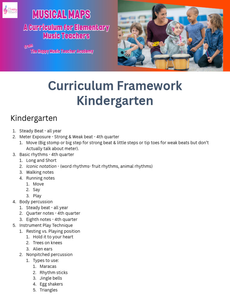 Elementary Music Curriculum Guide | PDF | Rhythm | Tempo