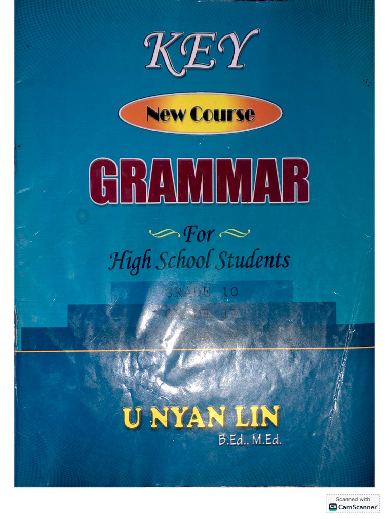U Nyan Lin Grammar G10 11 12 Key | PDF