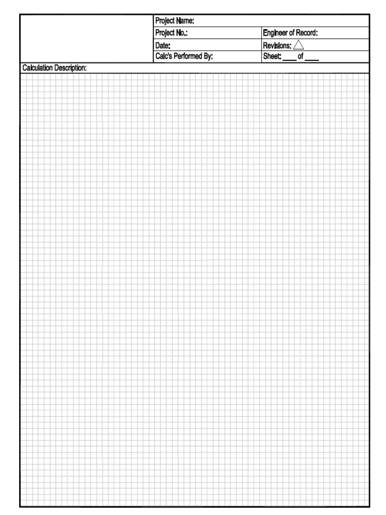 Calc Sheet | PDF