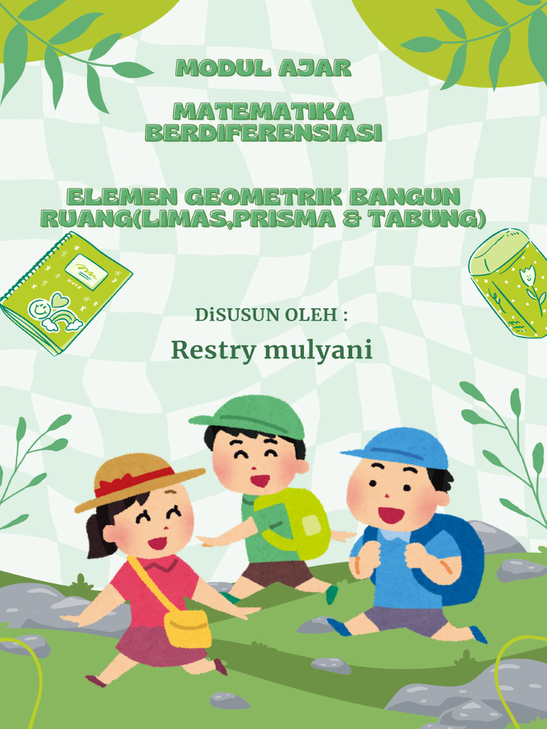 Hijau Putih Organik Abstrak Lucu Cover Modul Pembelajaran Siswa Dokumen ...