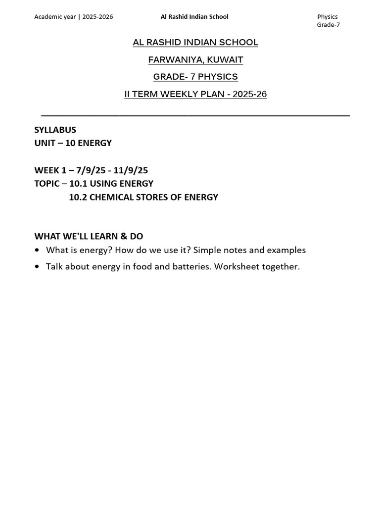 Grade 7,Physics Notes | PDF | Physical Sciences | Materials