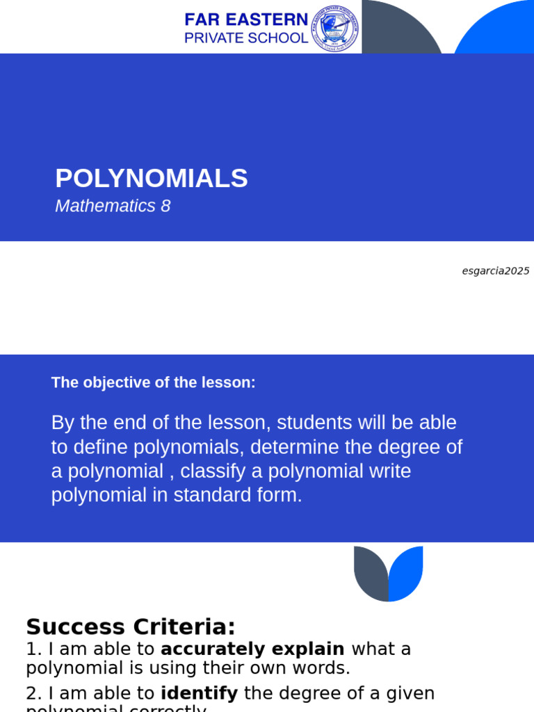G8W1- Common Monomial Factor | PDF | Factorization | Polynomial
